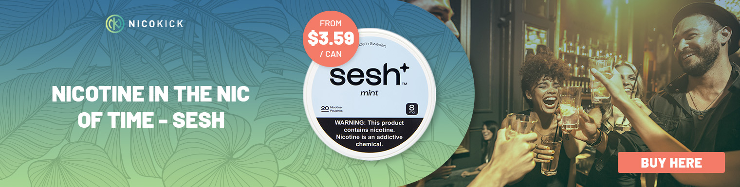 Sesh Nicotine Pouches - Fast shipping - Nicokick